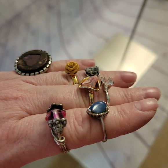Fashion Jewelry | Jewelry | Mix Of Stone Gem Rings Set Of 7 | Poshmark